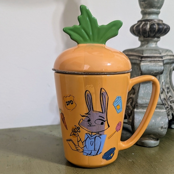 Disney | Dining | Disney Zootopia Zpd Judy Hopps Carrot Mug With Lid ...